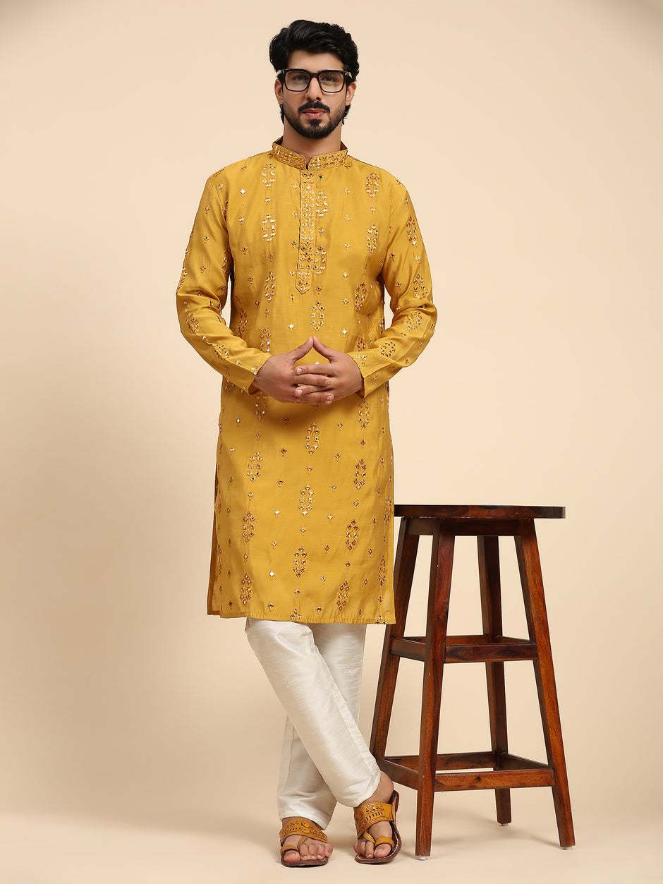 Haldi Kurta for Men - Buy Haldi Kurtas for Men Online